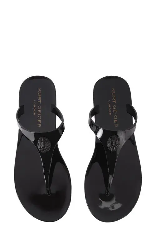 Kurt Geiger Maddison Eagle Head Sandal - Black