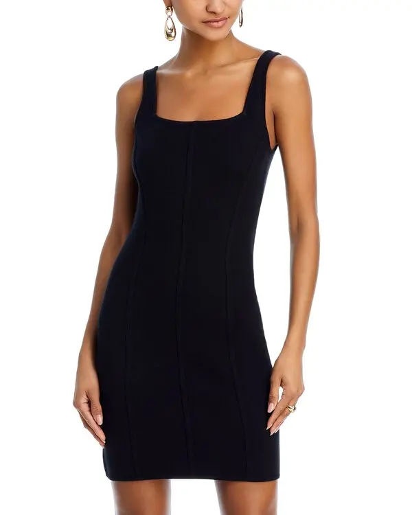 Aqua Square Neck Tank Dress In Kelly Green - 75% Off | Editorialist