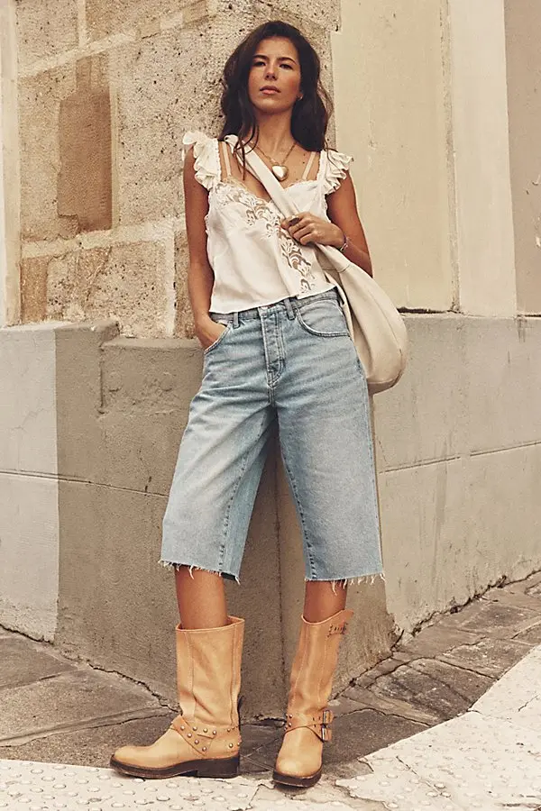 Free People Capri Jeans - Drummer Boy