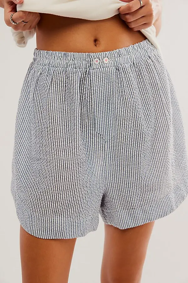 Free People Intimately Cloud Nine Seersucker Boxers