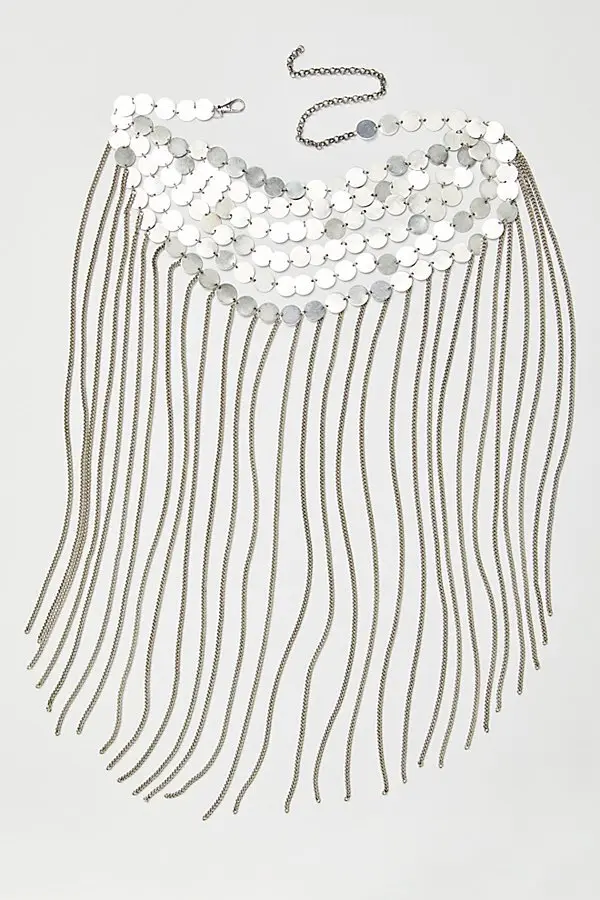 Free People Disco Inferno Skirt Belt - Heavy Metal  display picture 1
