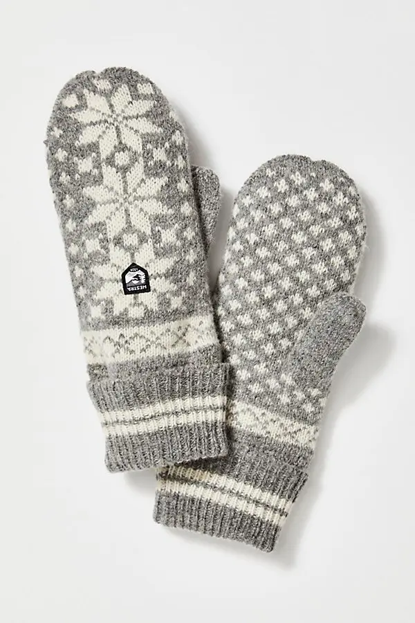 HESTRA Isvik Mittens - Grey