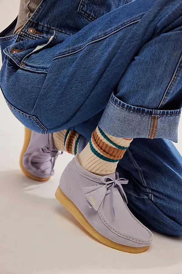 Clarks Wallabee Suede Boots - Maple Suede
