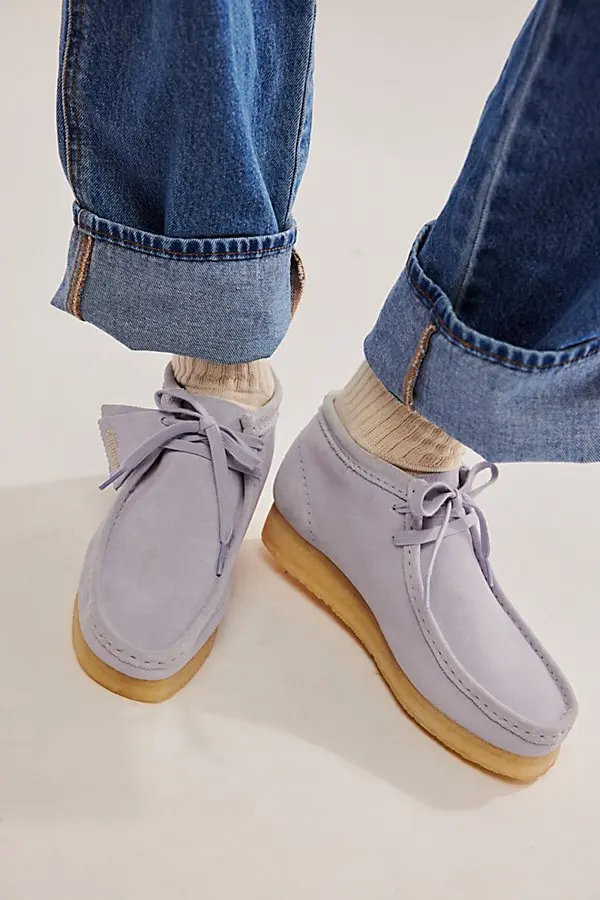 Clarks Wallabee Suede Boots - Maple Suede