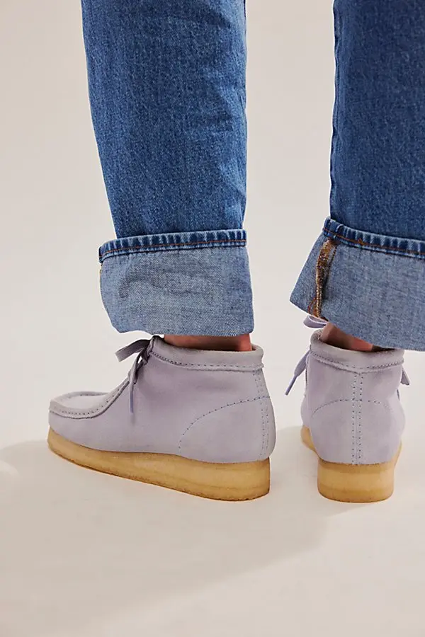 Clarks Wallabee Suede Boots - Maple Suede