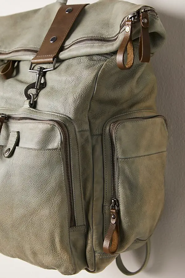 Free People Brigade Leather Backpack