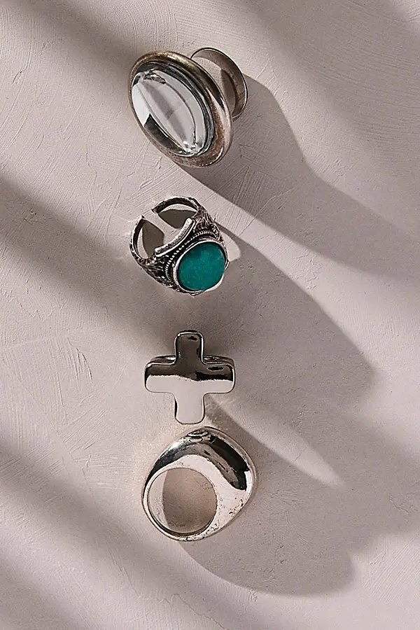 Free People Cross Ring - Silver