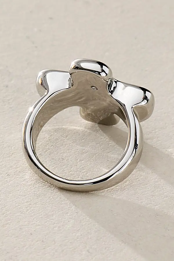 Free People Cross Ring - Silver