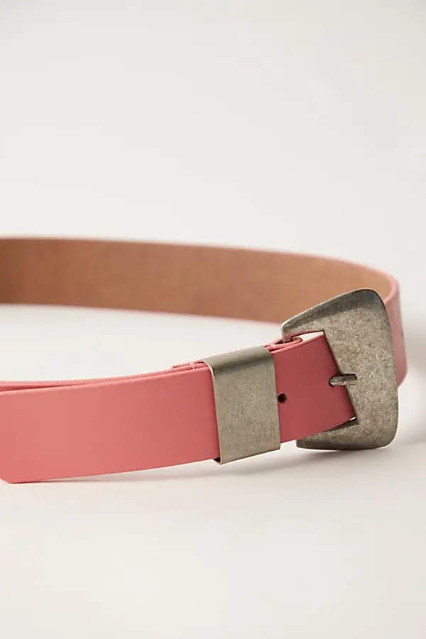 Free People Siggy Leather Belt - Paloma Pop