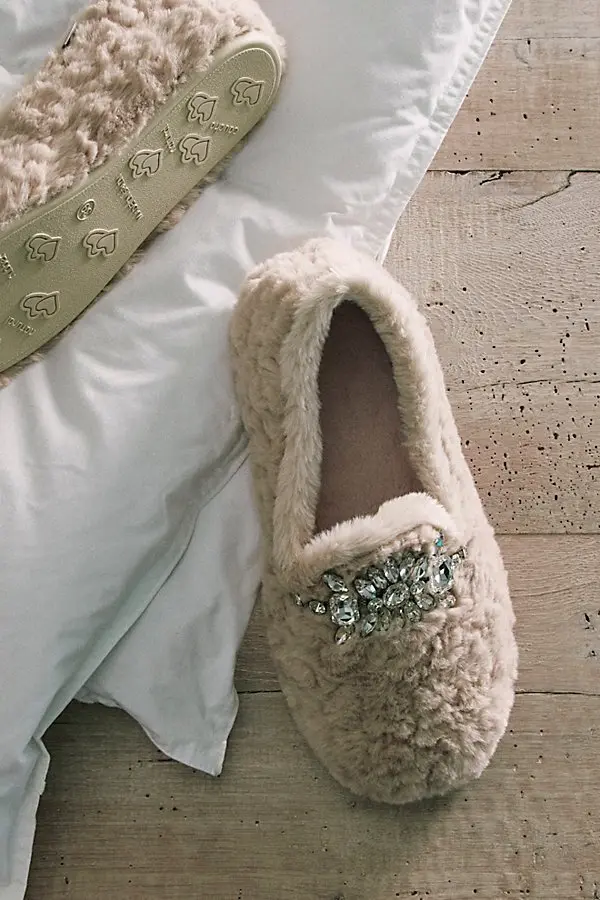 Free People Slumber Party Loafer Slippers - Parchment