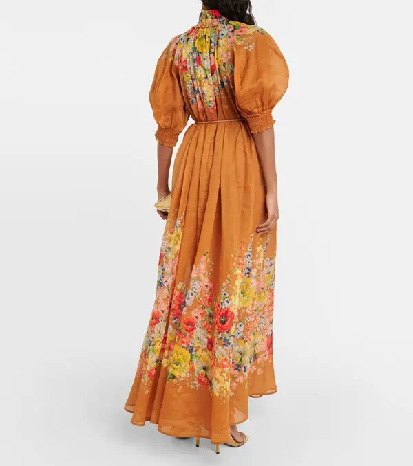 Zimmermann Alight Floral Maxi Dress - Orange