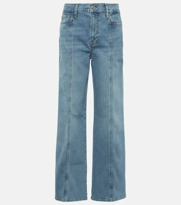 FRAME Le Slim Palazzo High-rise Wide-leg Jeans - Blue