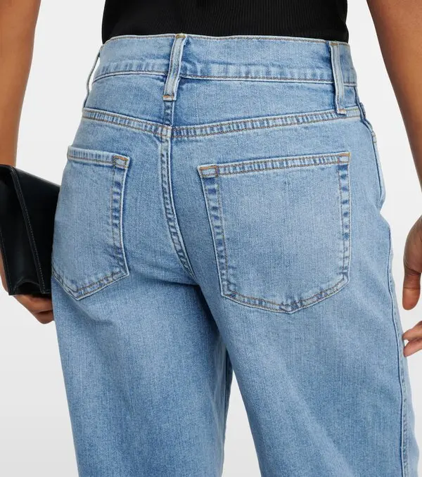 FRAME Le Slim Palazzo High-rise Wide-leg Jeans - Blue