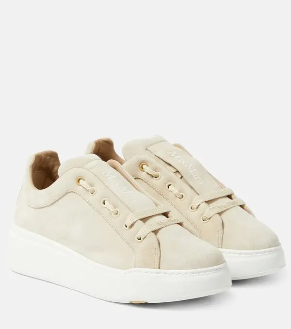 Max Mara Suede Maxi Sneakers