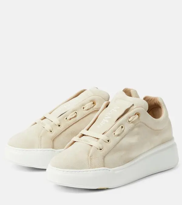 Max Mara Suede Maxi Sneakers