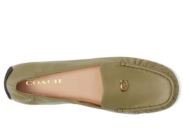 Coach Top-notch Green Loafers Rich Ltr Lorferコーチ ローファー