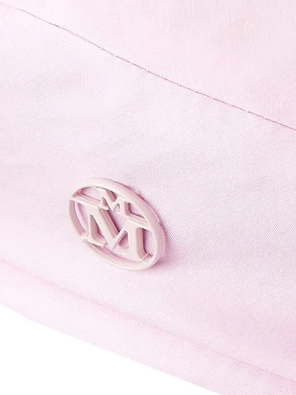 MAISON MICHEL Billy Logo-plaque Beret - Pink
