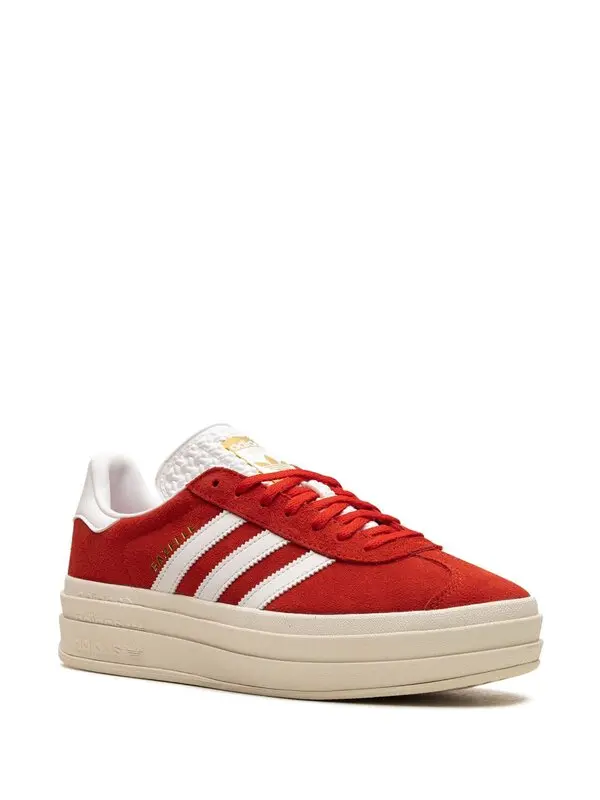 Adidas Gazelle Bold Suede Sneakers - Red