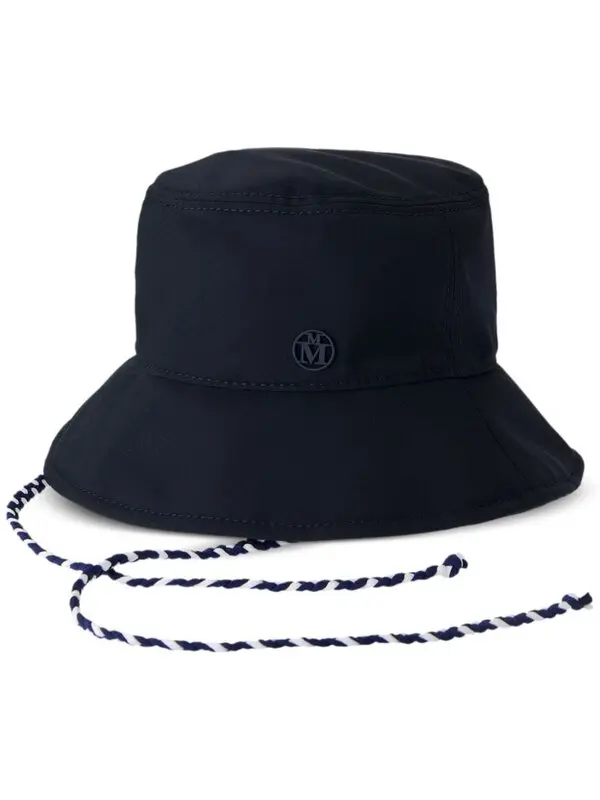 MAISON MICHEL Angele Bucket Hat - Blue