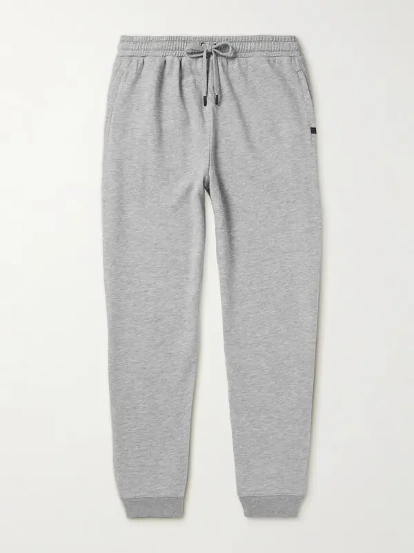 Derek Rose Quinn 1 Tapered Cotton And Modal-blend Jersey Sweatpants - Gray