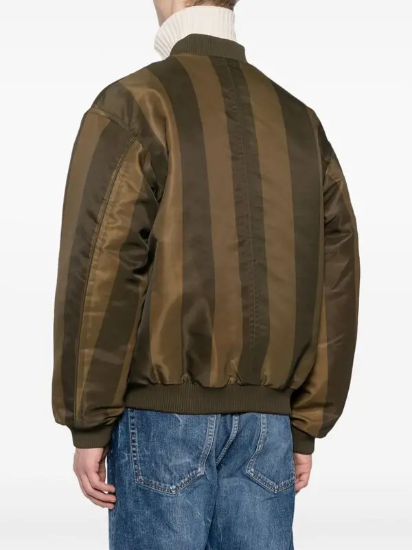 Maison Kitsuné Striped Bomber Jacket