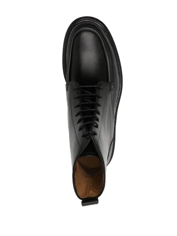 Maison Kitsuné Lace-up Leather Boots