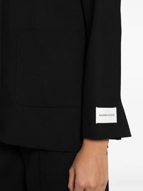 Maison Kitsuné Logo-tag Textured Blazer