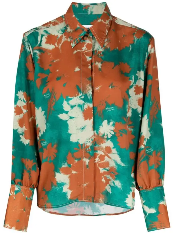 Maison Kitsuné Floral-print Shirt