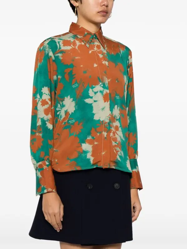 Maison Kitsuné Floral-print Shirt