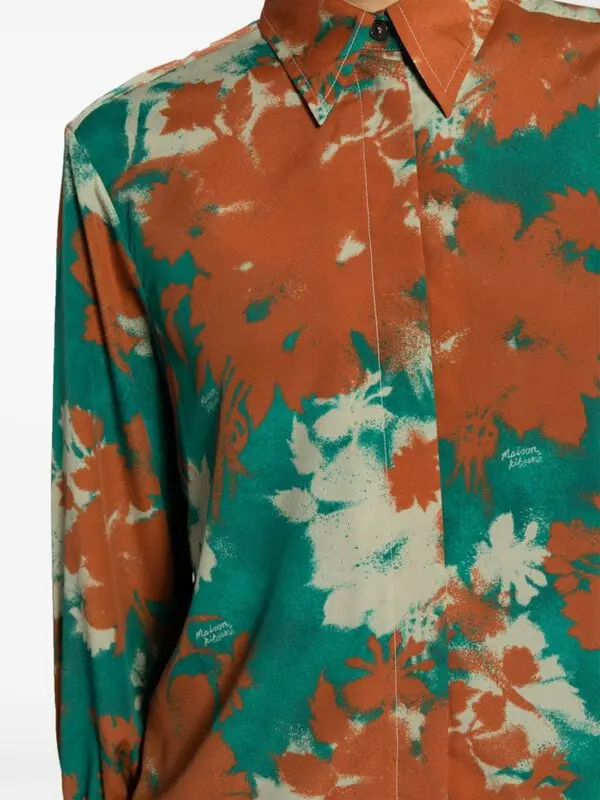 Maison Kitsuné Floral-print Shirt
