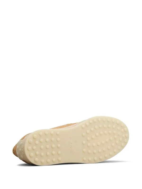 TOD'S Logo-debossed Suede Espadrilles - Brown