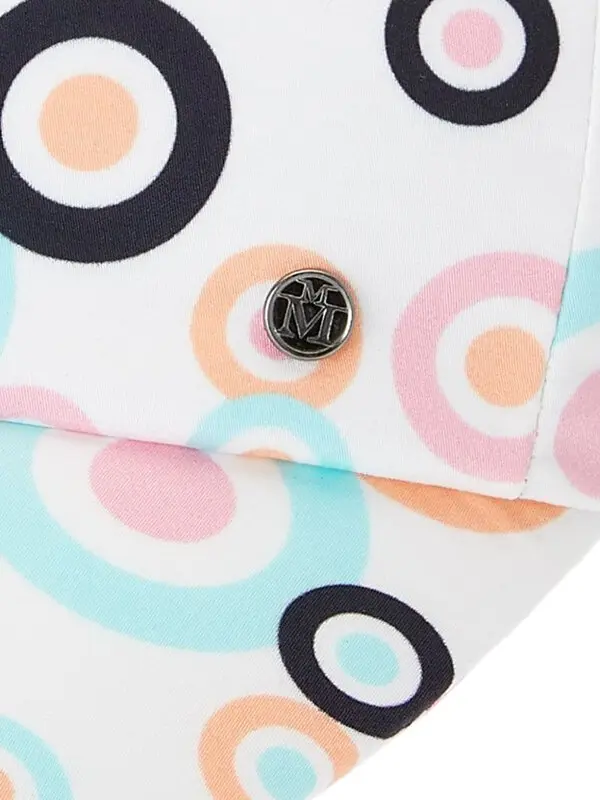 MAISON MICHEL Graphic-print Cotton Cap - White