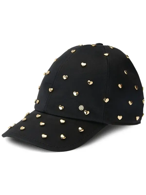 MAISON MICHEL Tiger Stud-embellished Cap - Black