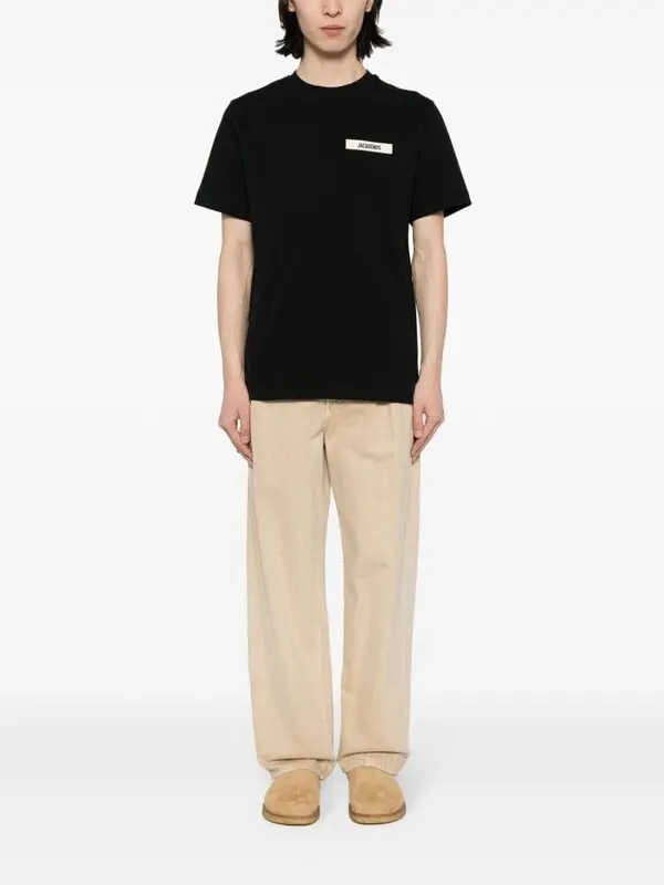 Jacquemus Logo-patch T-shirt - Black