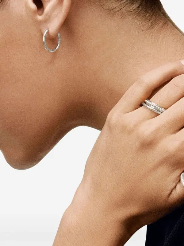 Monica Vinader Siren Hoop Earrings - Silver