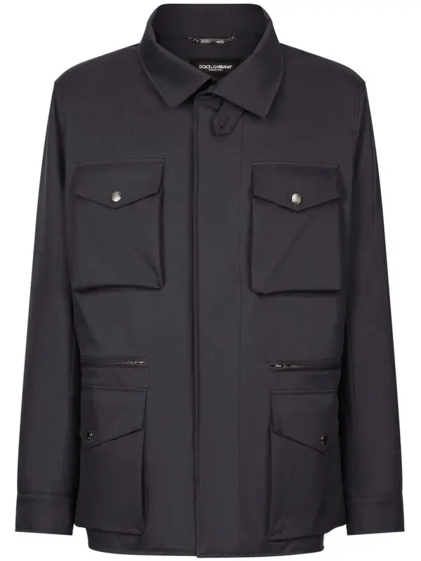 Dolce & Gabbana Multi-pocket Safari Jacket - Blue