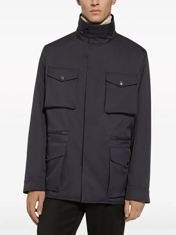 Dolce & Gabbana Multi-pocket Safari Jacket - Blue