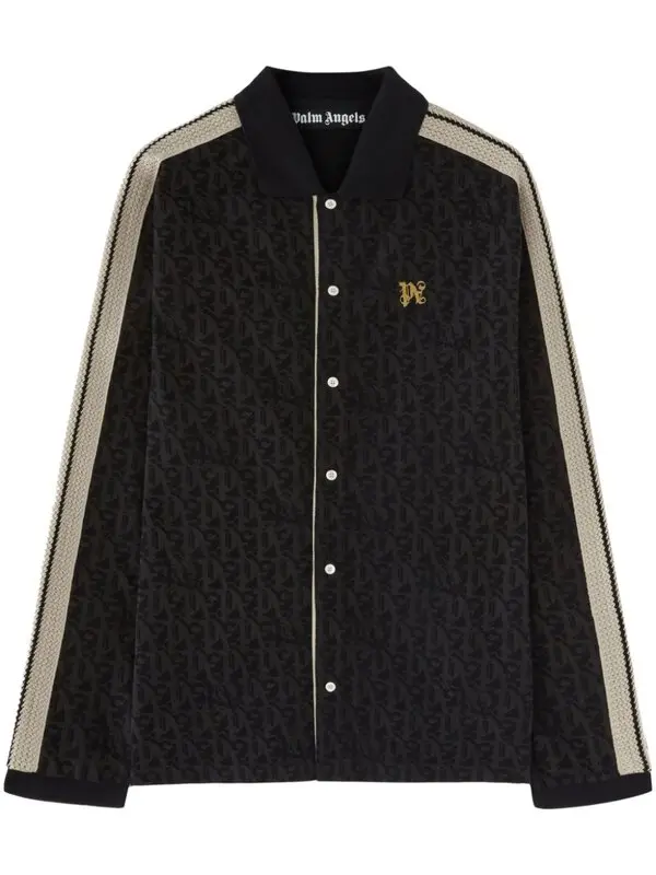 Palm Angels Dragon-monogram Track Shirt