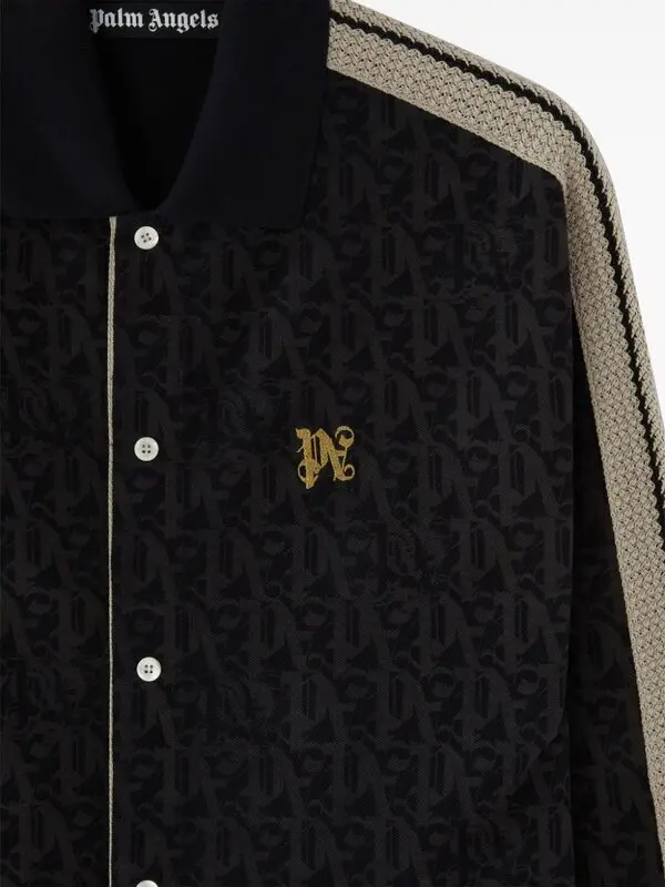 Palm Angels Dragon-monogram Track Shirt