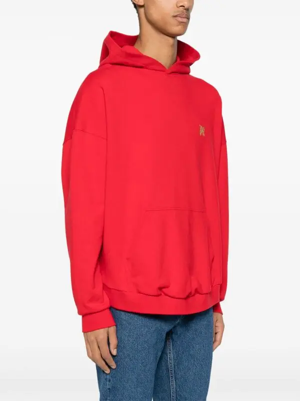 Palm Angels Dragon-monogram Cotton Hoodie