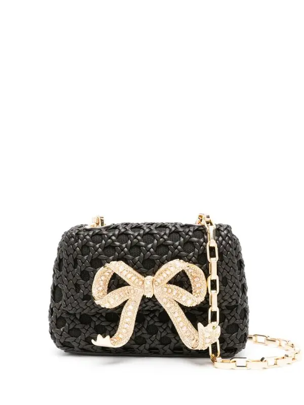 SELF-PORTRAIT Interwoven Leather Mini Bag