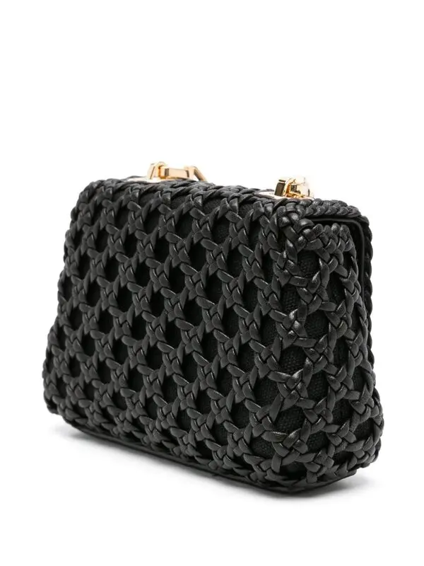 SELF-PORTRAIT Interwoven Leather Mini Bag