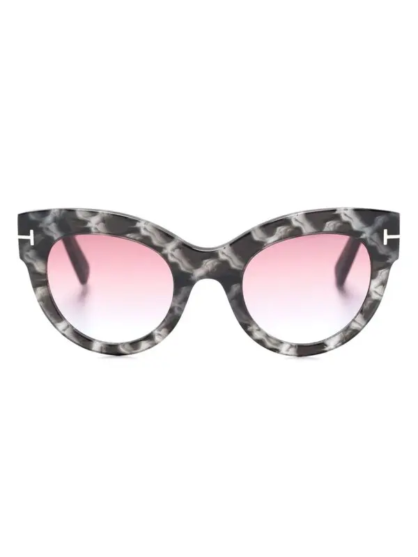 TOM FORD Lucilla Butterfly Sunglasses - Black