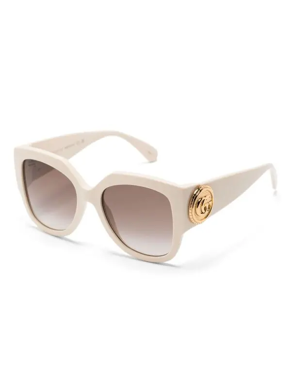Gucci Logo-plaque Round-frame Sunglasses