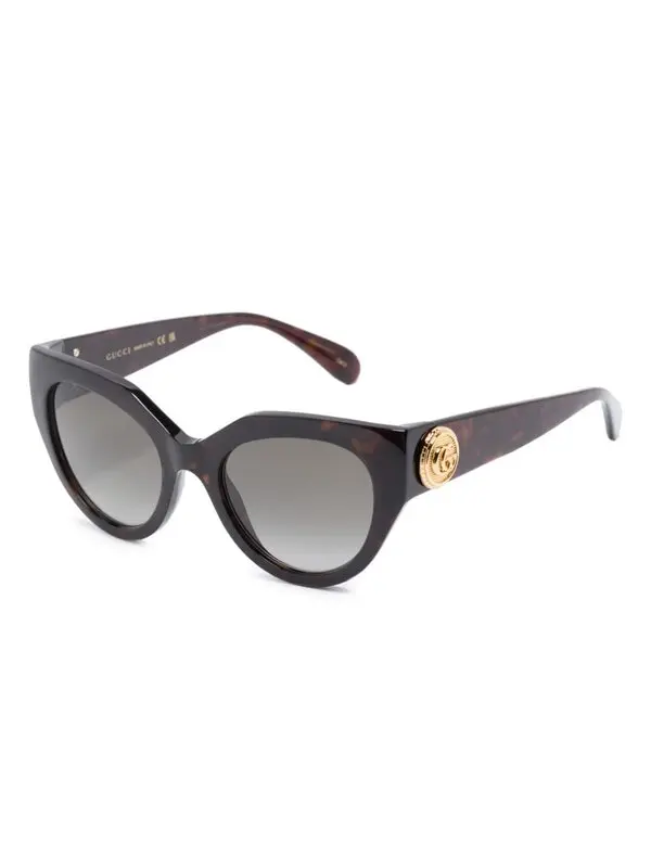 Gucci Logo-plaque Cat-eye Sunglasses