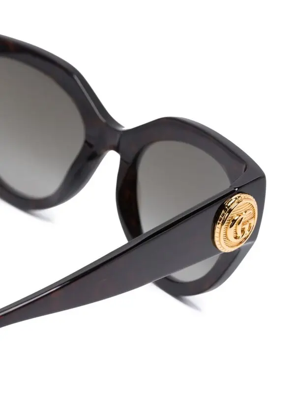 Gucci Logo-plaque Cat-eye Sunglasses