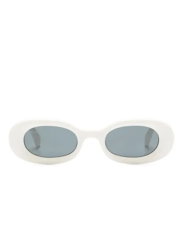 Off-White Amalfi Oval-frame Sunglasses - White