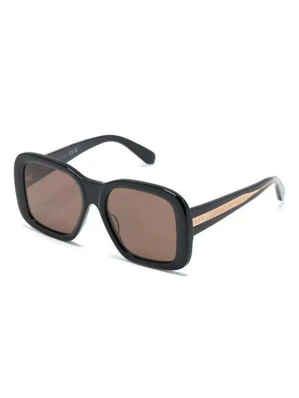 Stella McCartney Oversized Square Frame Sunglasses - Black