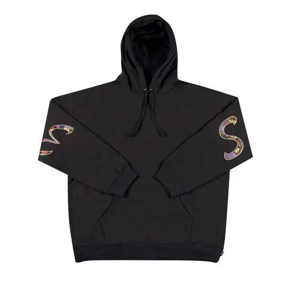 Supreme Beaded Hooded Sweatshirt - Black