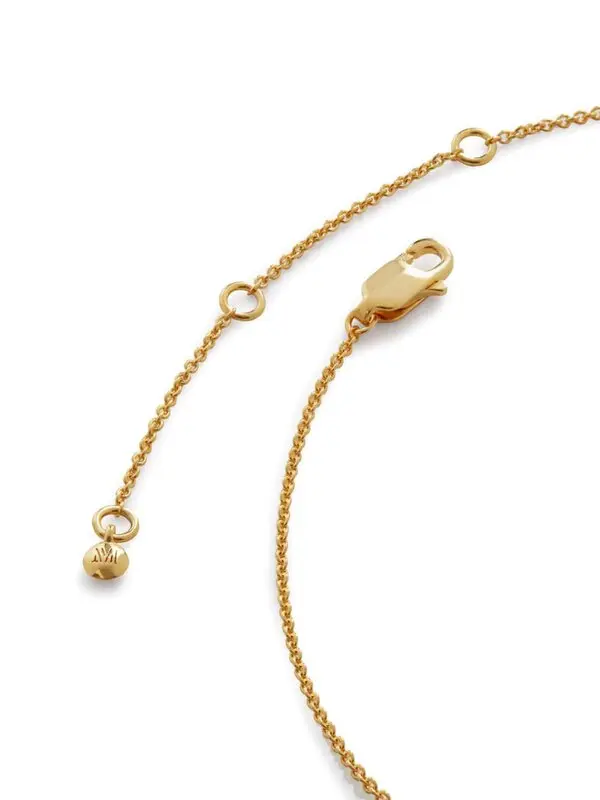 Monica Vinader Alphabet E Necklace - Gold
